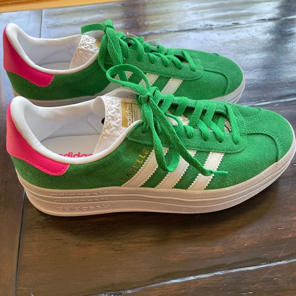 adidas Originals | Shoes | Adidas Originals Gazelle Bold Green Lucid ...